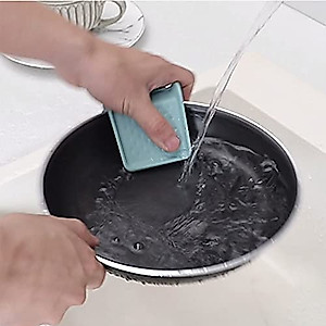 JoinHere U Shape Knife Washer Blade Brush Knife Cleaner Cutlery Brush - Blade Cleaning Brush Cutlery Cleaner Brush Double Sided Cleaning Brush Cleaning Supplies for Housekeeping