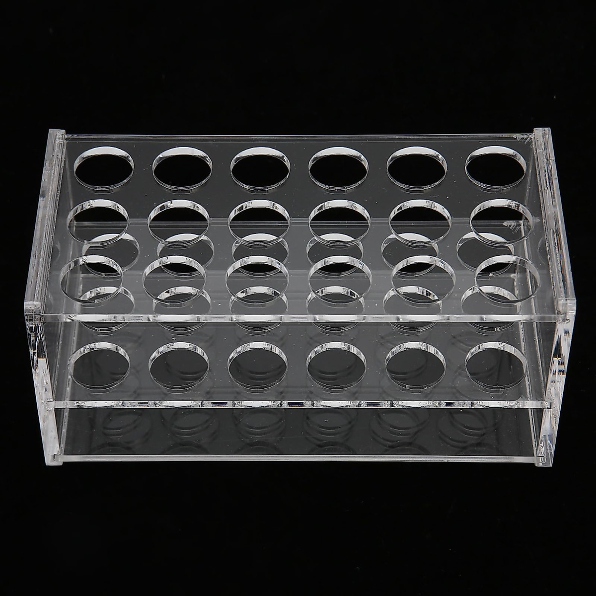 17mm Test Tube Rack with 18 Holes - Durable Transparent Centrifuge Tube Holder for 10ml and 15ml Test Tubes