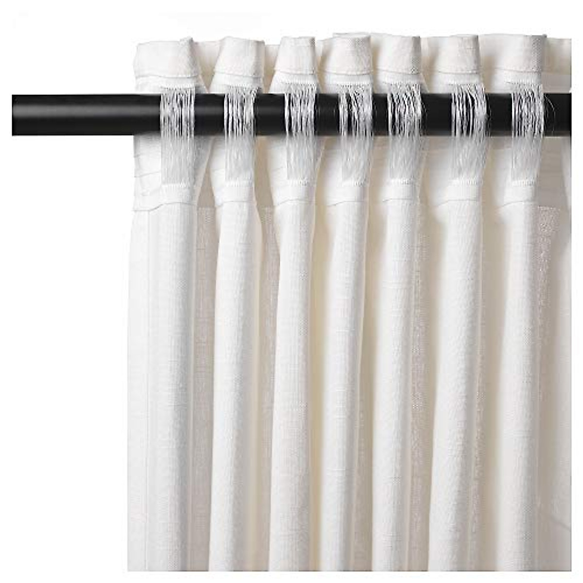 IKEA Ritva White Curtain Set - Size: 57 x 98 (1, White)