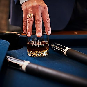 Halo Cocktail Smoker Kit 7pc with Two Custom Hamilton Whiskey Glasses (Personalized Product)