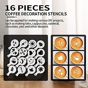 Milk Frother, 4-in-1 Electric Milk Frother and Steamer with Upgraded Motor, Auto Shut-off Hot & Cold Milk Steamer and Frother with Temperature Control for Coffee, Latte, Matcha, Cappuccino (Black)