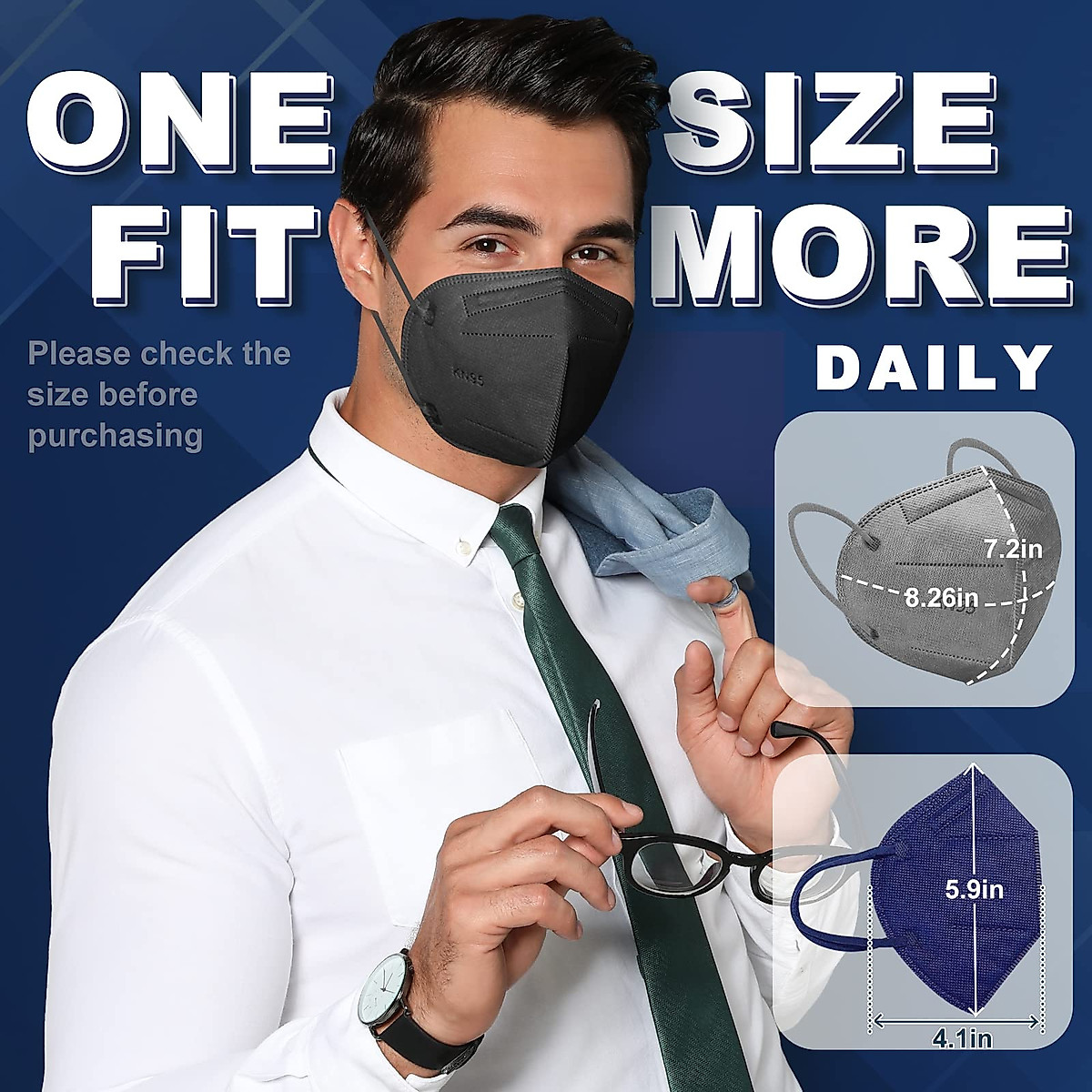 KN95 Face Masks, KN95 Mask, 25 Pack Individually Wrapped KN95 Face Masks, 5 layer Colorful KN95 Masks with Designs for Adults Women Men Teen Workout Outdoor