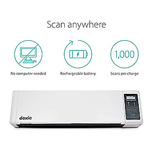 Doxie Q2 — Wireless Rechargeable Document Scanner with Automatic Document Feeder (ADF)