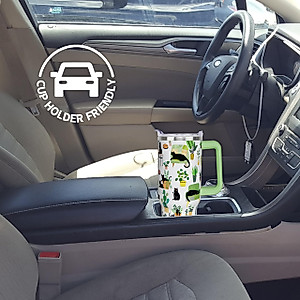 sgqjdpmc 40 oz Cat Tumbler with Handle Straw Lid 40oz Cat Themed Gifts Steel Insulated Travel Coffee Cup