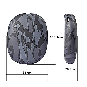 Silicone Earpads Cover For Airpod Max Headphones, Protective Earpad Replacements For AirPods Max Ear Cushions, Washable Lightweight Scratch Resistant Printed Skin Cover Earcup Protector Cover