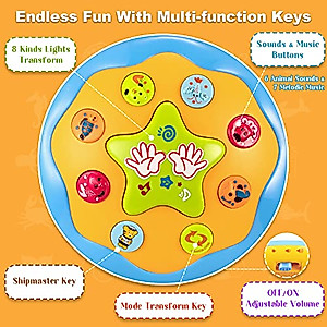 Baby Toys 6 to 12 Months - Ocean Projector Baby Light Up Toys Musical Tummy Time Infant Toys 3-6 6-12 12-18 Months 6 7 8 9 Month Old Baby Must Have Crawling Toys One Year Old Birthday Gifts Boys Girls