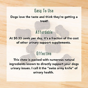 iHeartDogs Extra Strength Urinary, Bladder, & Kidney Support for Dogs – Cranberry, D-Mannose & Echinacea Helps Frequent UTIs, Strengthens Weak & Incontinent Bladder