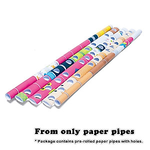 PIPEROID Andy & Pino Art Prodigy & Wooden Doll - Japanese 3D Paper Puzzle DIY Robot kit for Kids and Origami Kit for Adults