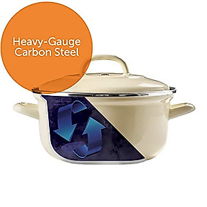 BK Carbon Steel Mini Dutch Oven, 2-Cup, Cream (CC003132-001)