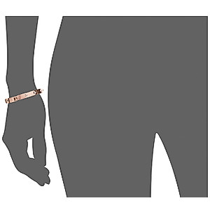 Guess Narrow Hinge with Crystal Rose Gold Bangle Bracelet