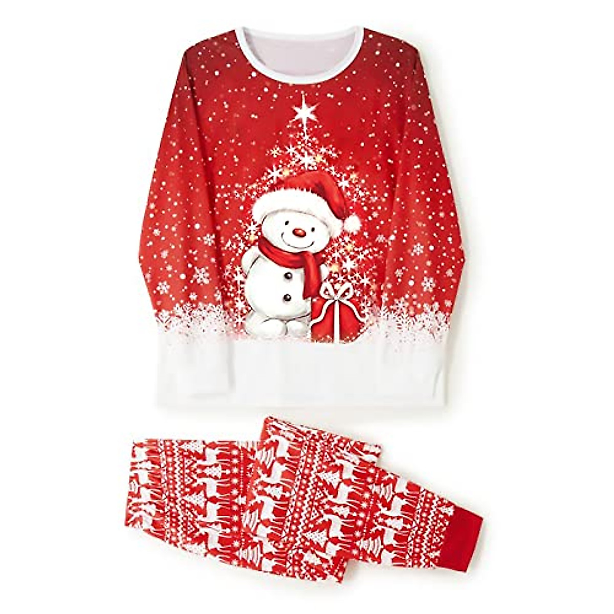 LWXQWDS Christmas Family Pajamas Matching Sets Xmas Matching Pjs for Adults Kids Holiday Home Xmas Family Sleepwear Set (Q 03， Women， Large)