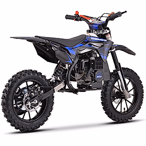 MotoTec Thunder 50cc 2-Stroke Kids Gas Dirt Bike Blue