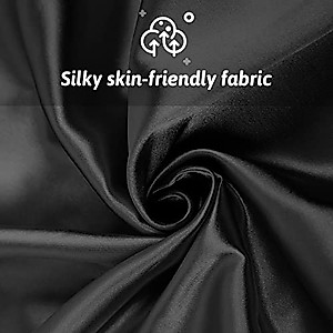 Silk Pajamas For Women, Summer Pajamas, Button Up Pajamas, Women’s Pajamas Sets Black