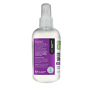 Only Natural Pet Itch Relief Spray with Aloe + Tea Tree for Dogs, Anti Itch Spray for Dogs Allergies to Soothe Dry Irritated Skin and Itchy Skin Relief - 8 oz