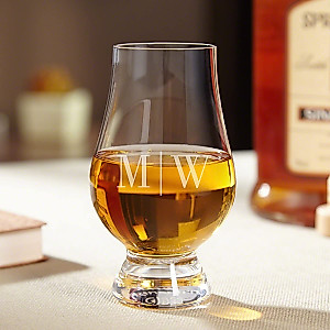 HomeWetBar Personalized Glencairn Whiskey Glass Engraved Whisky Glass