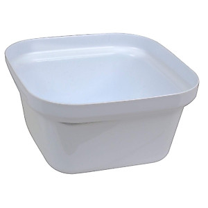 Cooking Concepts Super Sized Square Microwavable Bowl, 6.5 in. Holds Two Batches of Ramen Noodles Plenty Of Room To Heat And Mix With Out A Mess