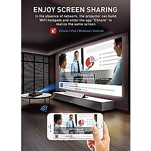 New 3D 4K Smart Mobile DLP Projector WiFi Bluetooth 1080P 8G Home Theater Cinema Mini Projector