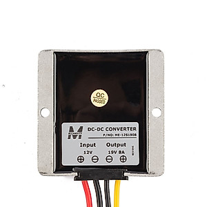 uxcell Power Voltage Converter DC12V Up to DC19V 8A 152W Waterproof Voltage Convert Transformer