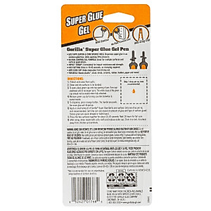 Gorilla Super Glue Gel Pen, 5.5 Gram (Pack of 1)