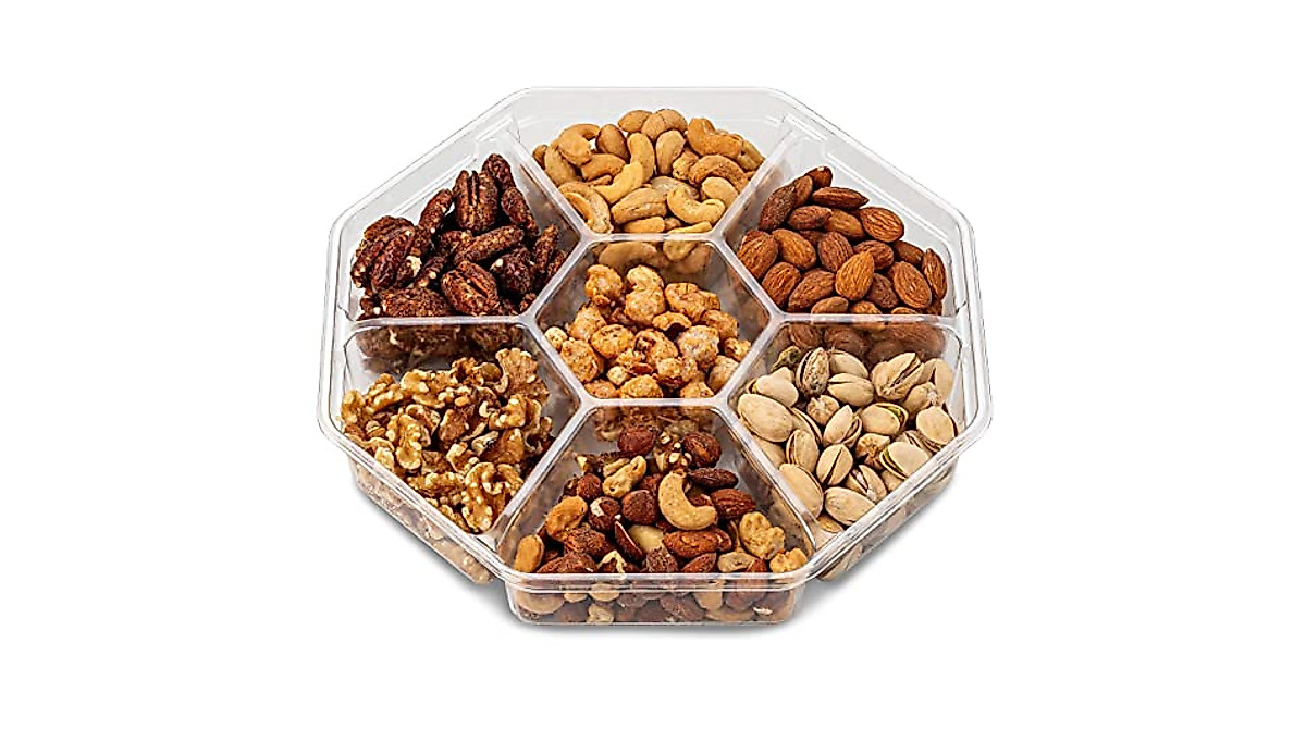 Holiday Nuts Gift Baskets - 7 Gourmet Varieties for Gifting