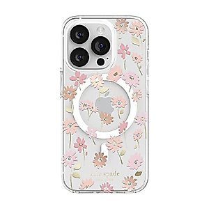kate spade new york Protective Hardshell Case Compatible with MagSafe for Apple iPhone 14 Pro - Flower Pot [KSIPH-235-FPTPK]