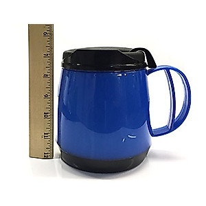 ThermoServ Foam Insulated Wide Body Mug, 20-Ounce, Pearl Dark Blue