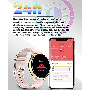 Yihou Smart Watch (Make/Answer Call) Fitness Tracker Waterproof Pedometer Step Counter Smart Watch with Text and Call Sport Smart Watch for Android Phones Compatible iPhone Smartwatch for Women Men