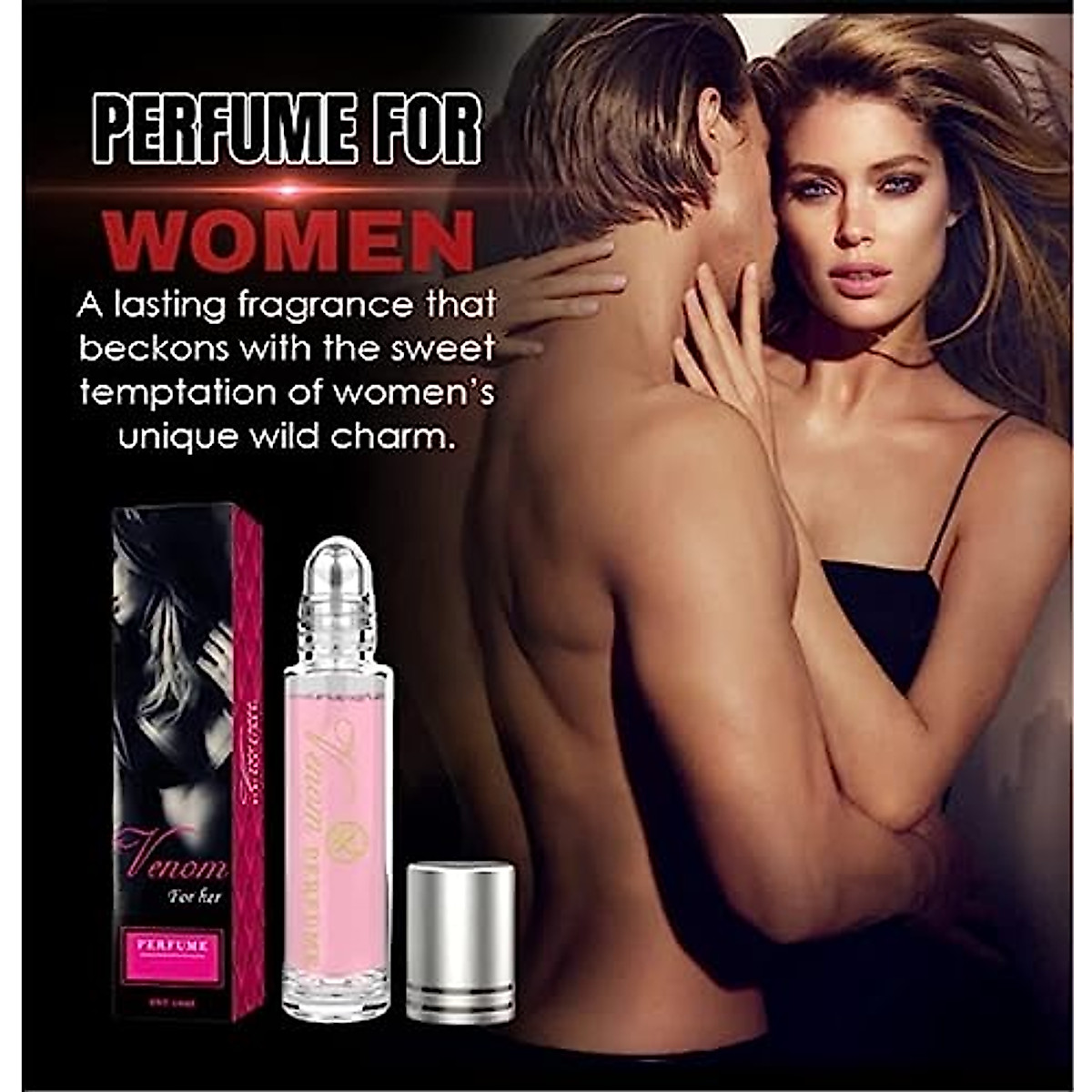 2Pcs Pheromone Perfume, Lunex Pheromone Perfume for Women, Long Lasting Roll On Pheromone Perfume Oil
