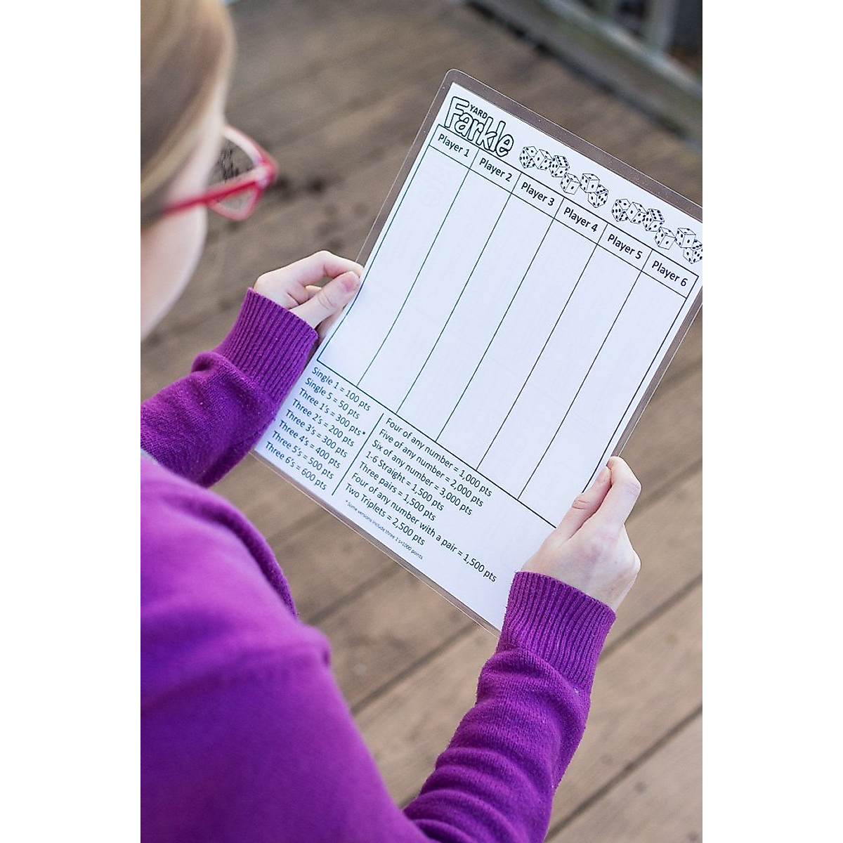 3 Yard Farkle Score Cards. Laminated Score Cards with Rules on The Back, Yarkle, Yard Games, Outdoor Games, Outdoor Events. Reusable Score Cards. Size- 8.5" x 11"