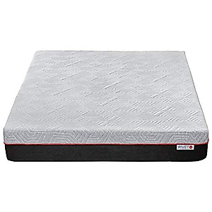 Amazon Brand - Rivet Memory Foam Mattress, Medium Firm Supportive Pressure Relief with Celliant Cover for Restorative Sleep, 10 inch, Full, Grey