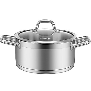 Duxtop Professional Stainless Steel Cookware Induction Ready Impact-bonded Technology (4.2Qt Stockpot)