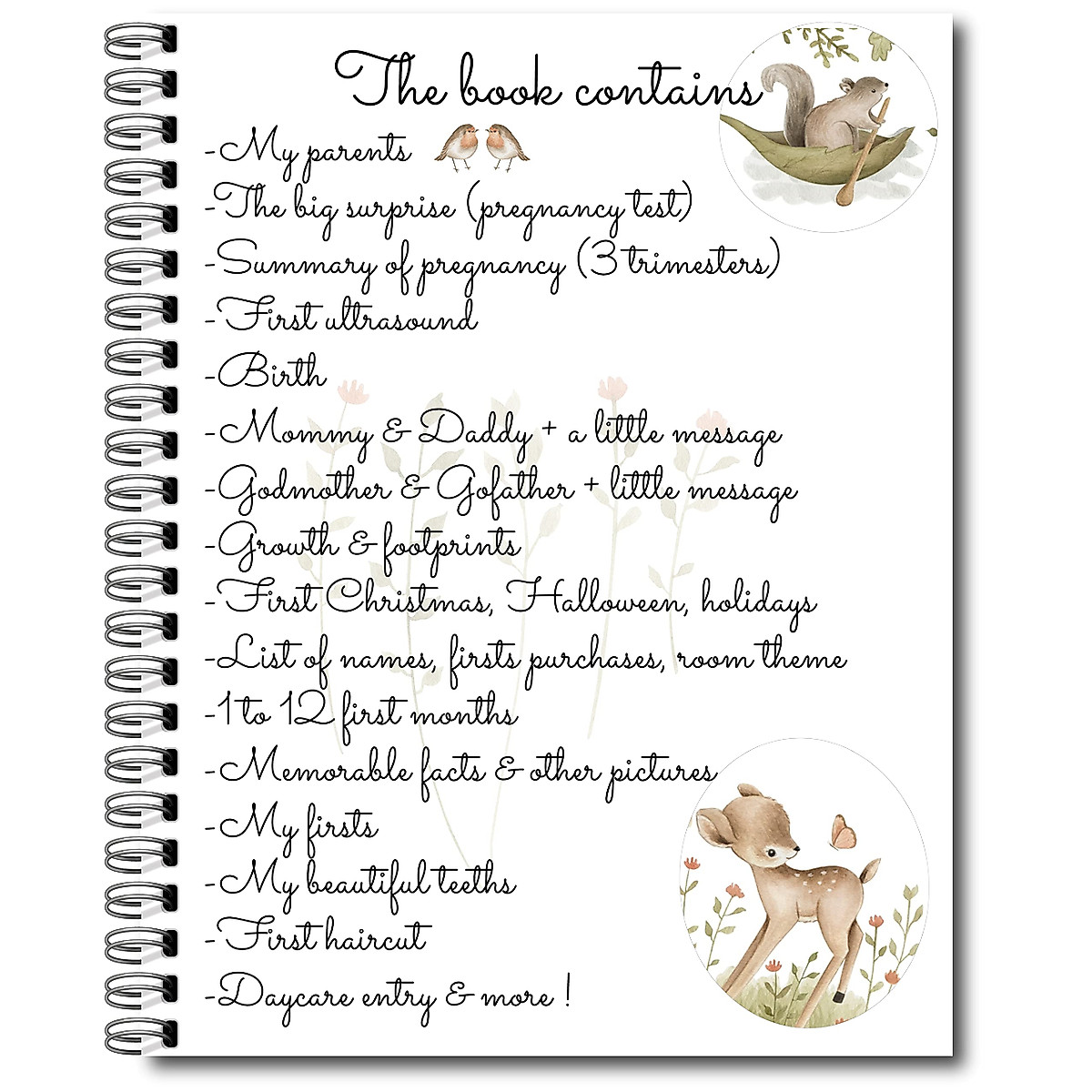 My Baby book, memories book, baby journal (Sloth), Baby First Year Memory Book, Keepsake Milestone Baby Book For Boys Or Girls