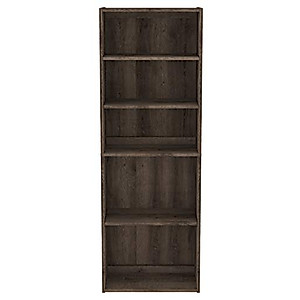 Signature Design by Ashley Arlenbry Modern Farmhouse 71" Bookcase with 4 Shelves, Weathered Oak Gray