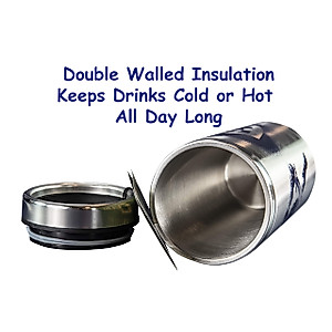 Paladone The Legend of Zelda Metal Tumbler, Double-Walled Stainless Steel Travel Mug, Gifts for Legend of Zelda Gamers