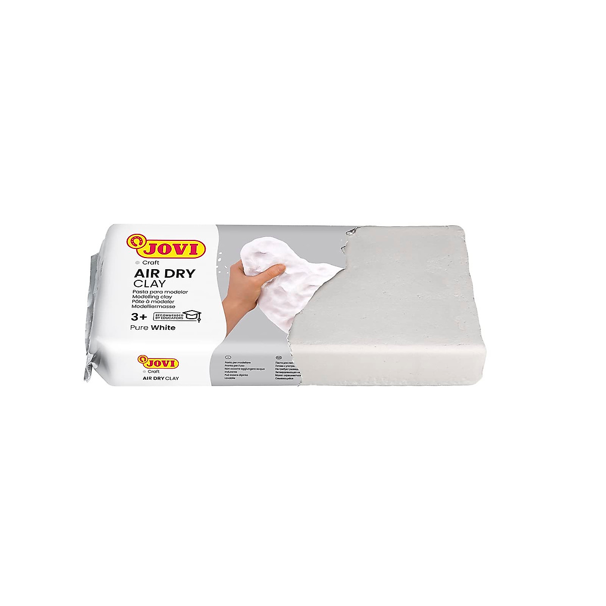Jovi Air-Dry Modeling Clay; 1.1 lb. White, non-staining, perfect for Arts and Crafts Projects