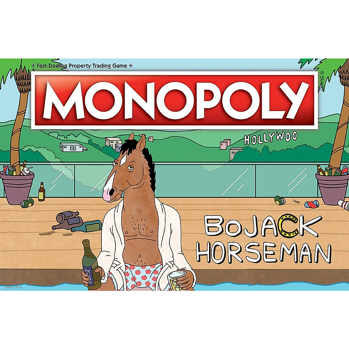 Monopoly BoJack Horseman Board Game | Recruit Your Favorite BoJack Horseman Characters in This Version of Monopoly | Based on The BoJack Horseman Netflix Show | Custom Tokens, Money and Game Board