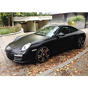 VViViD Black Matte 5 Foot x 6 Foot Car Wrap Vinyl Roll with Air Release 3Mil