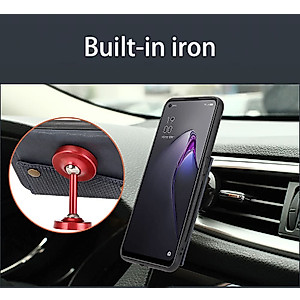 Elubugod Case for Oppo Reno 2 Case Cover,with Card Slot Case for Oppo Reno2 PCKM70 PCKT00 PCKM00 CPH1907 Case Cover Red