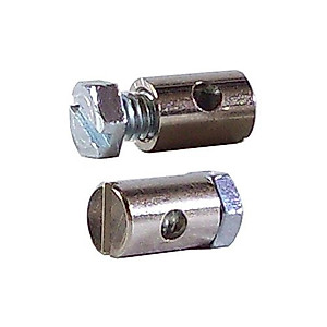cyclingcolors 1x ADJUSTABLE CABLE LOCK BARREL CLAMP DIAMETER 8mm LENGHT 9mm GEAR BRAKE GUIDE HANGER END STOP BIKE MTB ROAD VINTAGE MOPED ROLLER SCOOTER MOTORBIKE