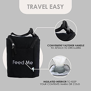 Easy Baby - Diaper, Bottle, and Supplies - Organizer Pouches - Change, Feed, and Dress Me (4 Pack Brooklyn) | Organizing Packing Tote Cubes for Baby Items | Good for Travel and Keeping Organized