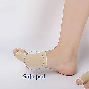 Bunion Foot Sleeve, Bunion Socks Corrector Relief Sleeve with Gel Bunion Pad Cushion for Hallux Valgus, Big Toe Joint Pain Relief for Day and Night Use
