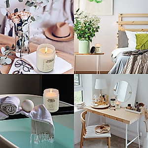 Vanilla Ice Cream and Lavender Candles for Home Scented, Aromatherapy Candle 2 pcs, Soy Wax Candle Set, Gift with Strongly Fragrance Jar Candles