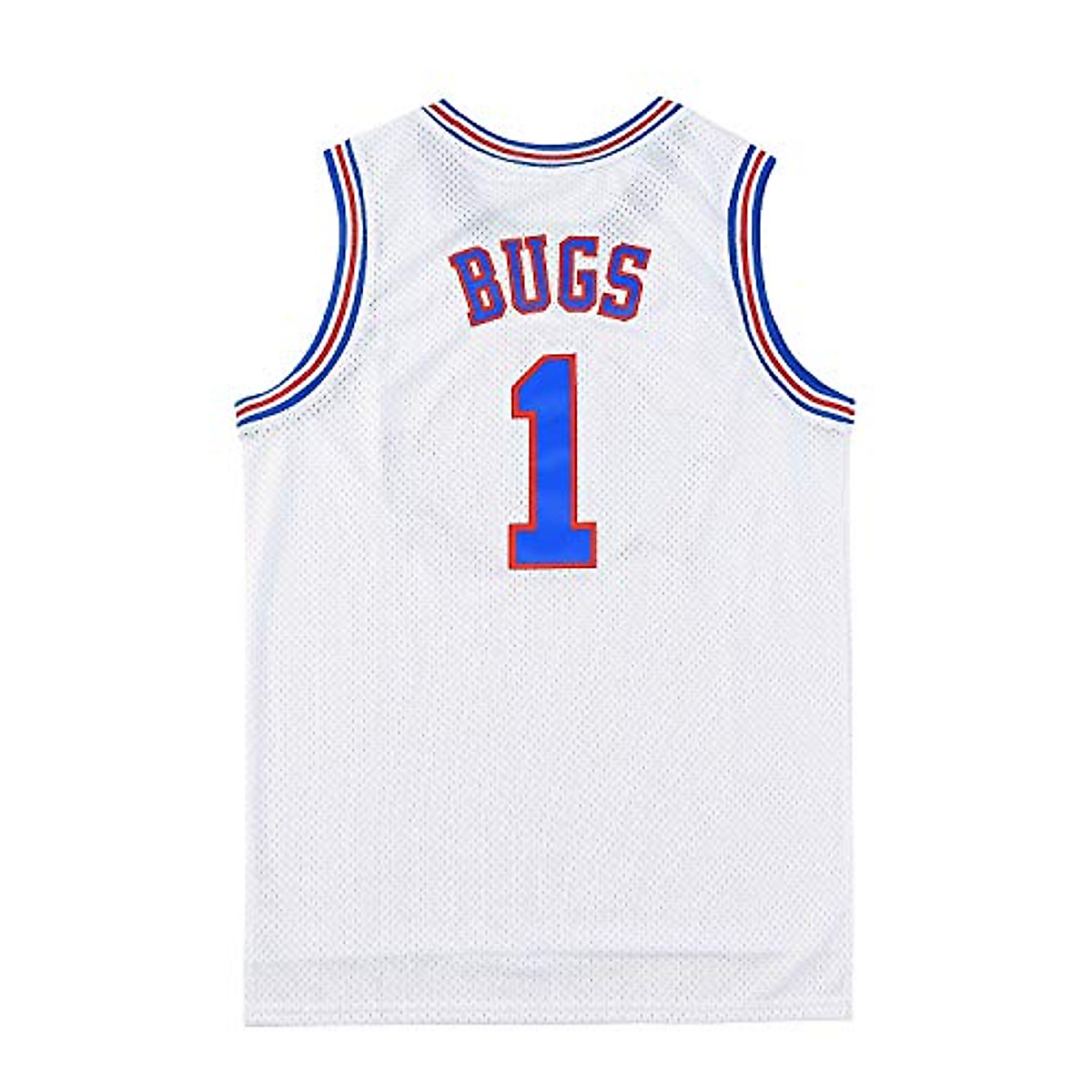 Yuzhanshui Bugs 1 Space Men's Movie Jersey Basketball Jersey White L