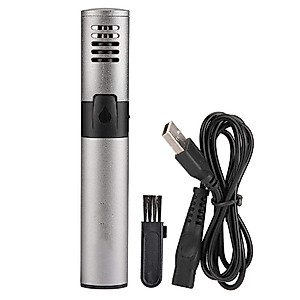 Valentine's Day Carnival Nose Hair Trimmer, Electric Nose Hair Trimmer Portable Nasal Hair Shaver Cutting Machine, USB Charging, Low Noise (Gray)