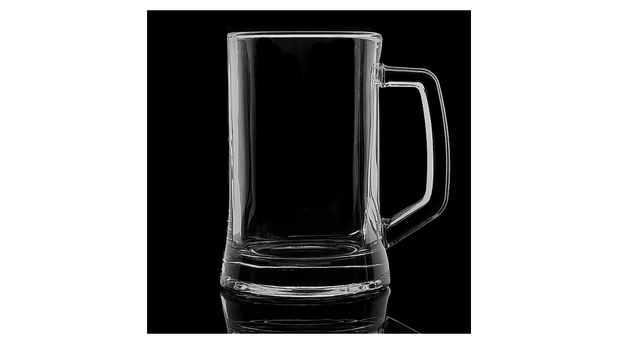 Burns Glass 22 Oz Classic German Stein Beer Pint Glasses