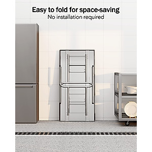 Garvee Stainless Steel Folding Table 24 x 48 Inches, NSF Commercial Portable Prep & Work Table, Heavy Duty Table for Outdoor Camp Picnic Party Restaurant, Home and Hotel