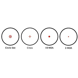 BARSKA AC10632 Red Multi-Reticle Electro Reflex Sight with with Picatinny / Weaver Style Base