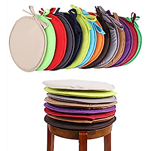 Colorful Indoor/Outdoor Chair Pads Round Seat Cushions Garden Patio Home Cushions - Diameter 28cm/10.9inch,Patio Furniture Cushion Cover,Round Seat Garden Pads