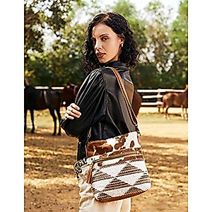 Myra Bag Dusky Triangles Small & Crossbody Bag Upcycled S-3329