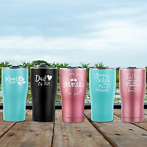 AAtlonia Teacher Gifts, Teacher Tumbler-A Teacher Takes a Hand, Opens a Mind & Touches The Heart- Teacher Mug Appreciation Gifts, Teacher Retirement Gifts for Women, Teacher Cup (Rose Gold, 20OZ)